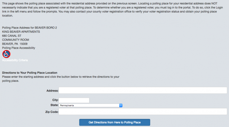 Where is My Polling Place?
